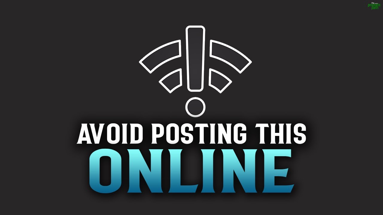 AVOID POSTING THIS ONLINE - YouTube