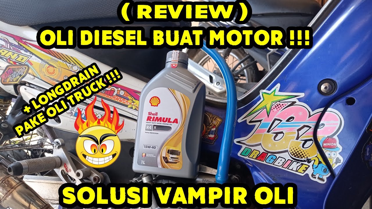 Mencoba Oli Diesel ( Shell Rimula ) Buat Motor Bore Up | Auto Kenceng ...