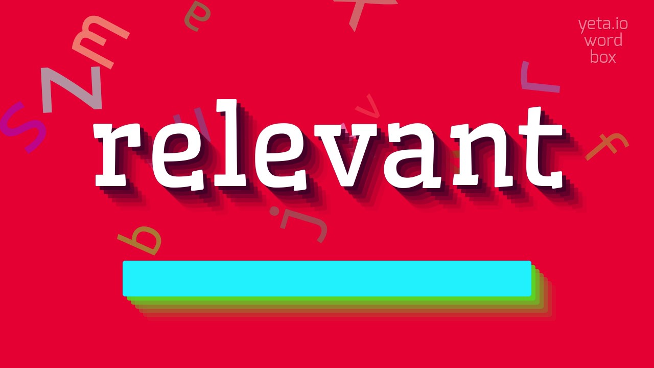 How to say "relevant"! (High Quality Voices) - YouTube