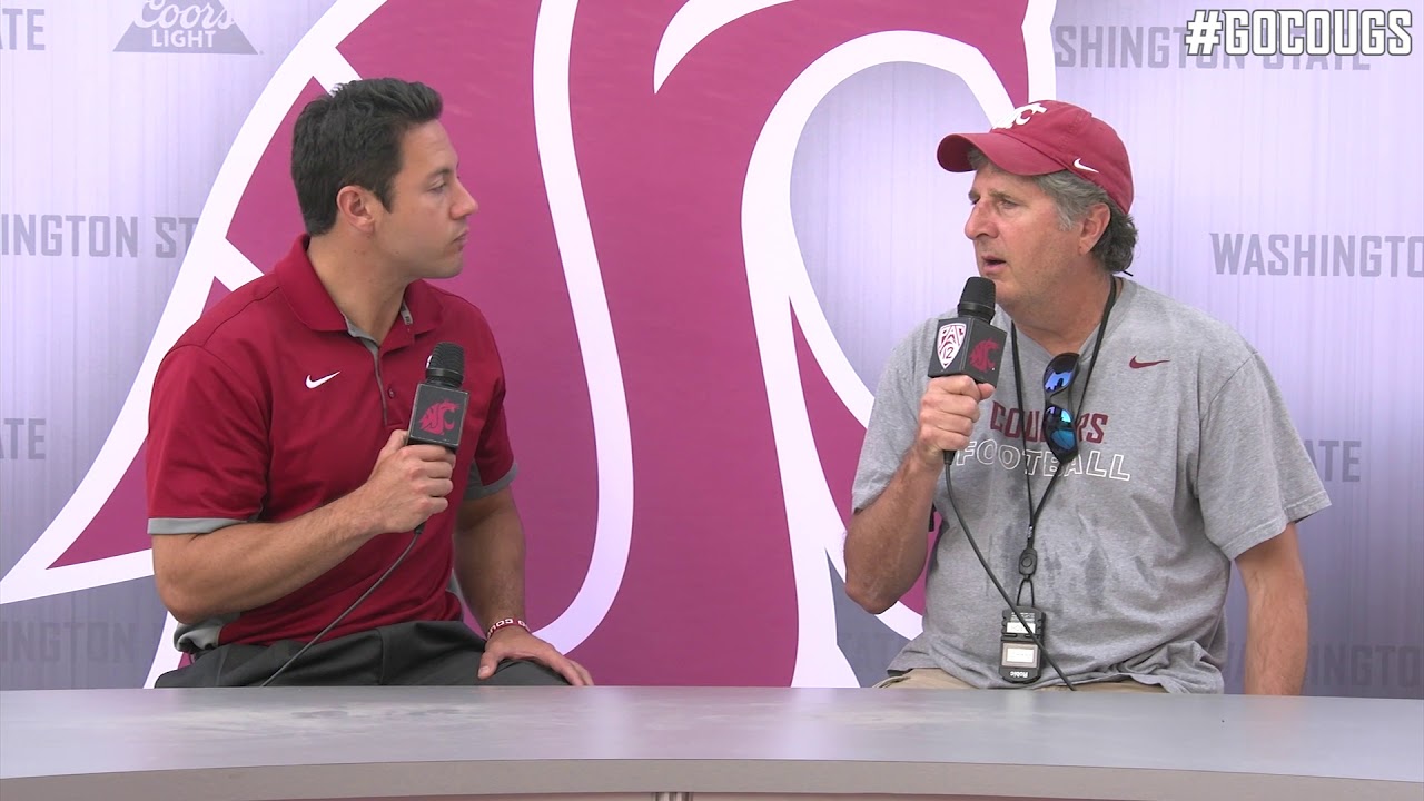 Mike Leach after practice Aug. 15 - YouTube