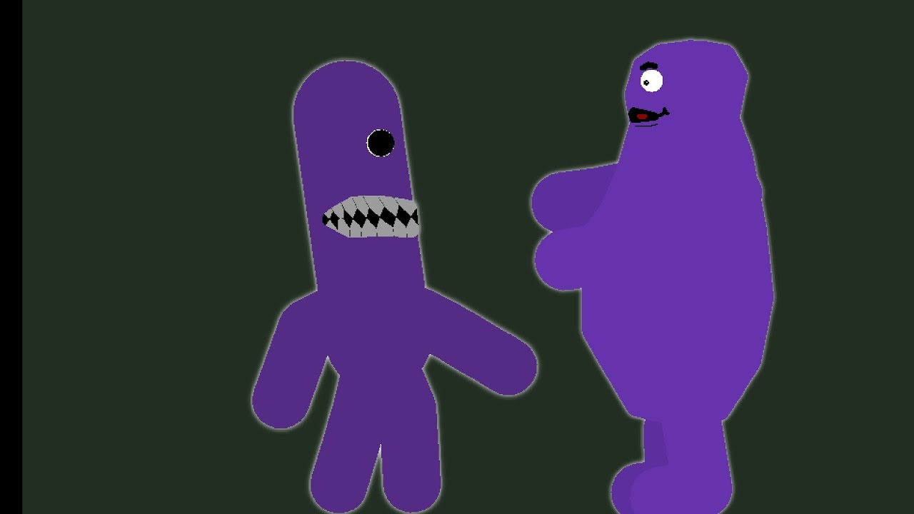 Fuwatti (Ao Oni) vs Grimace - YouTube