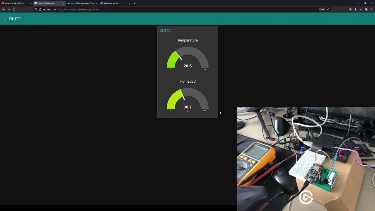 DHT22 Node-RED - YouTube