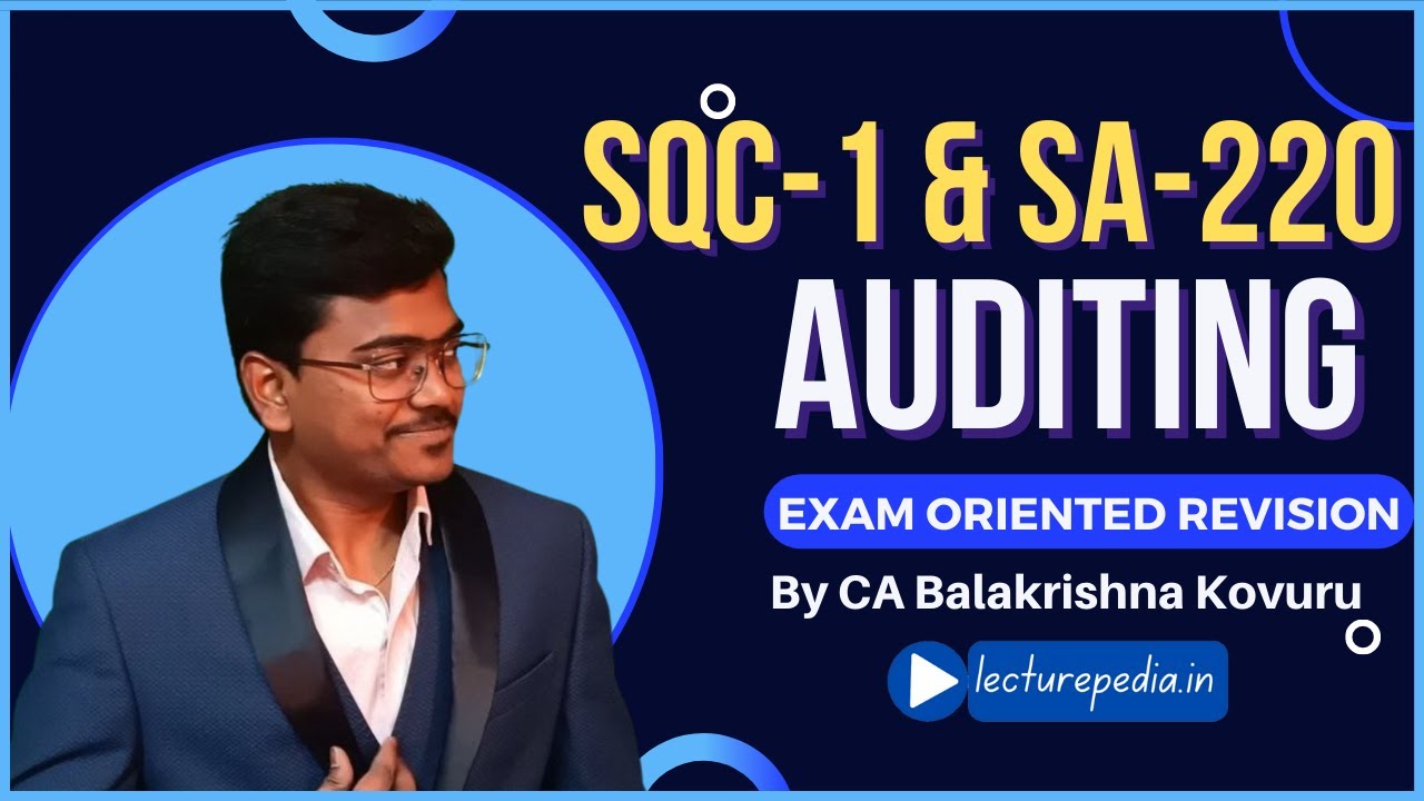 SQC-1 & SA-220 Quality control for Audit || Standards on Auditing ...
