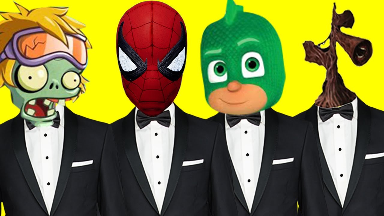 Plants vs Zombies & Spiderman PS4 & PJ Masks Gluglu & Siren Head - Meme ...