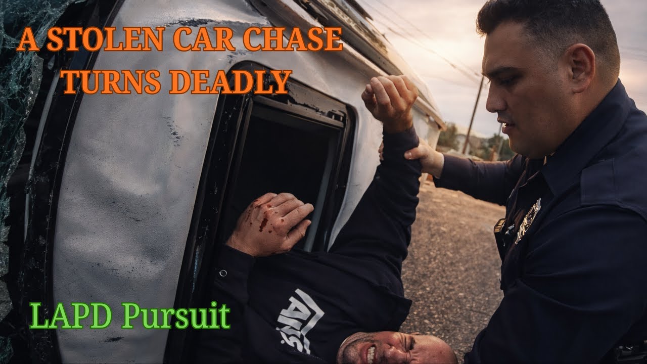 Raw Bodycam: The Moment A Stolen Car Chase Turns Deadly | LAPD Pursuit ...