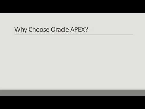 21 Introduction to Oracle APEX - YouTube