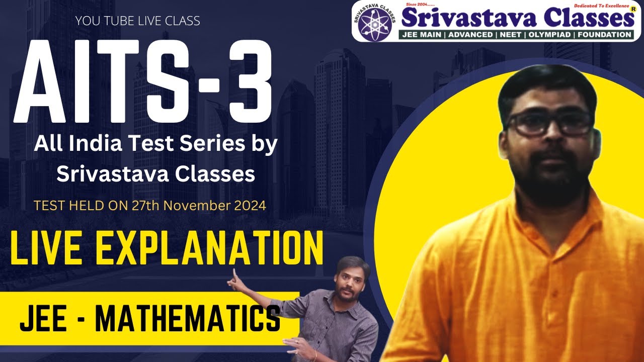 JEE - AITS - 3 | Mathematics Solution | All India Test Series By ...