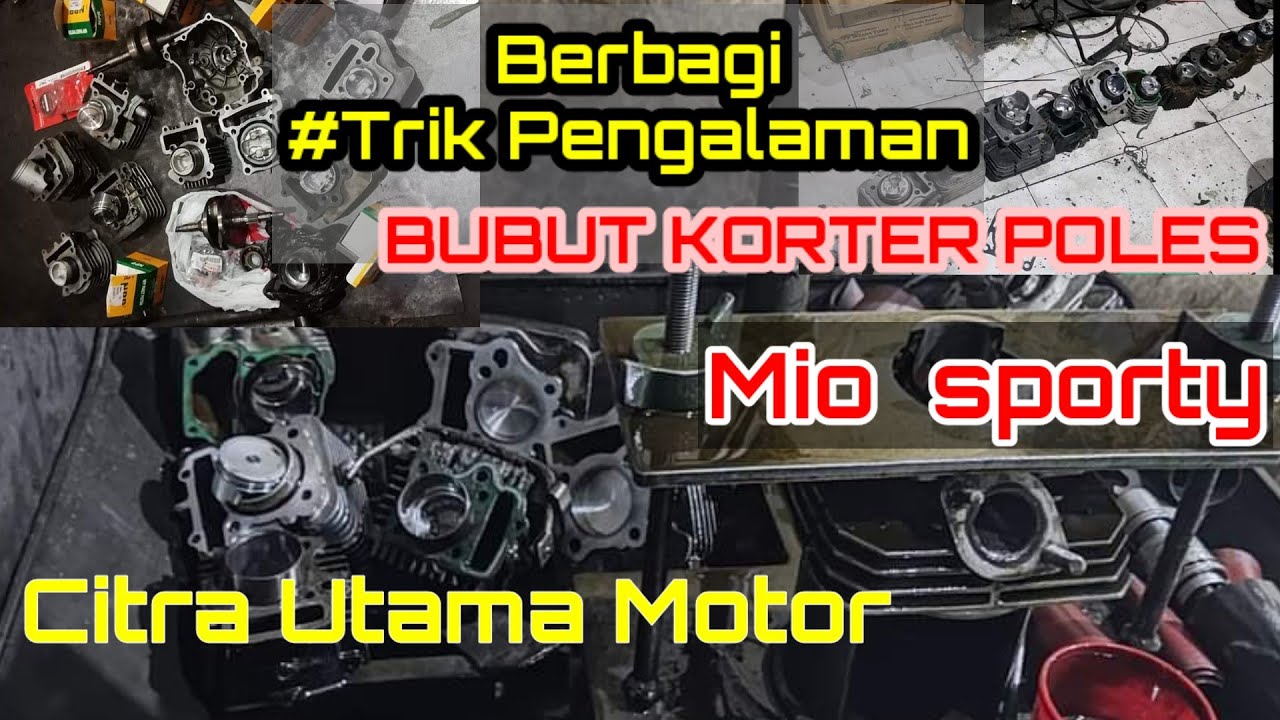 Tips Bubut korter poles blok furing motor mio sporty - YouTube