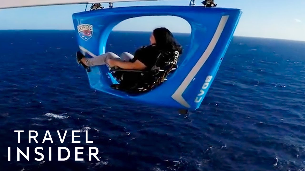 Bike Above The Ocean On Carnival Vista Cruise - YouTube