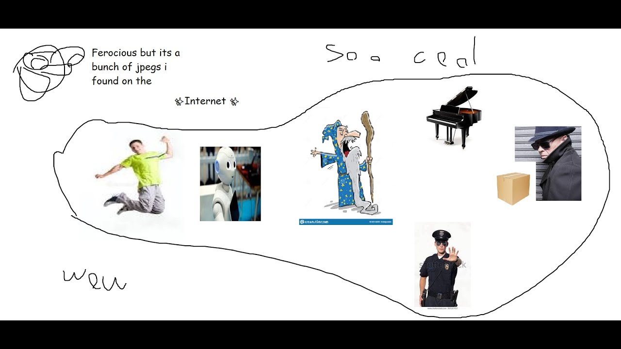 FNF | Ferocious but the characters are replaced with images i found on ...