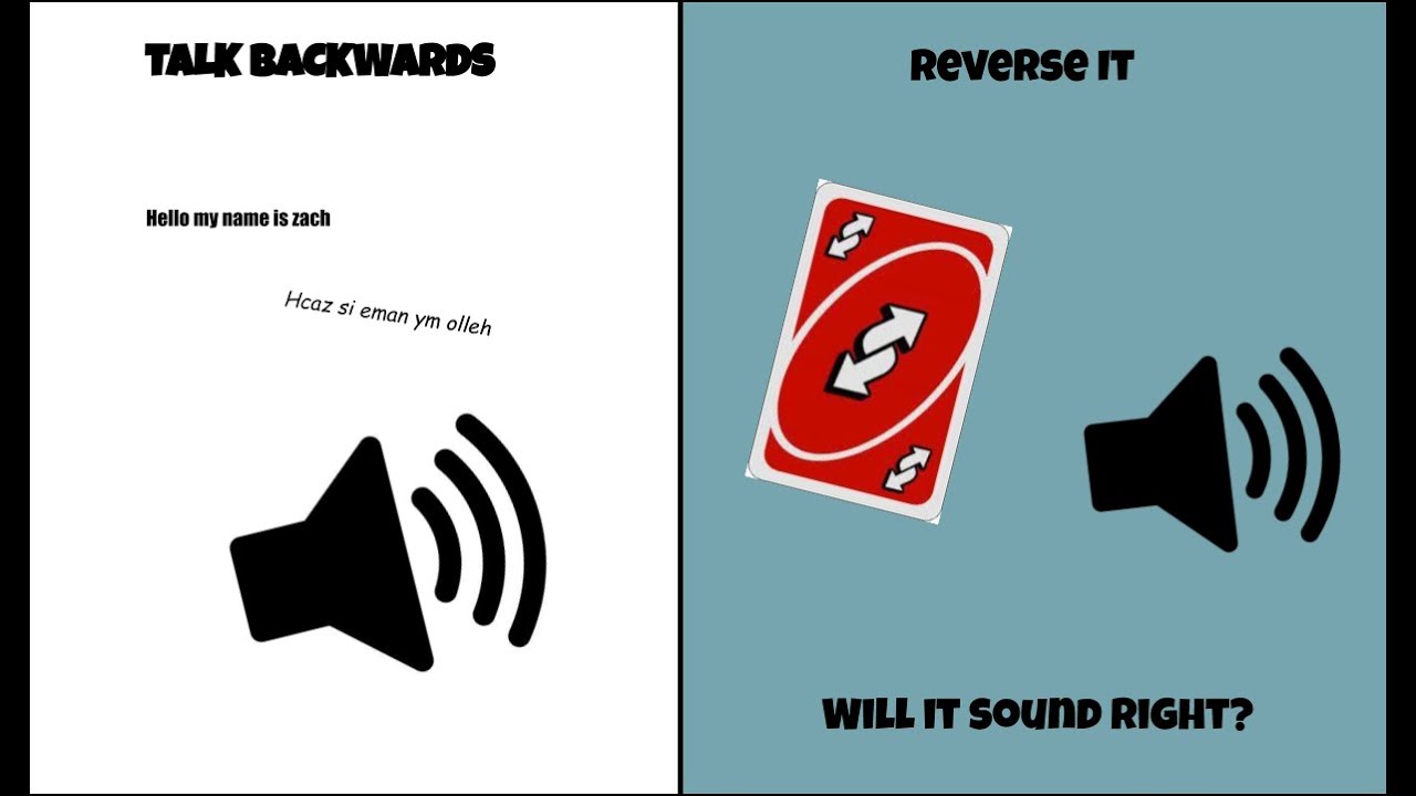 So I TALKED BACKWARDS And REVERSE THE AUDIO On My Editor - YouTube