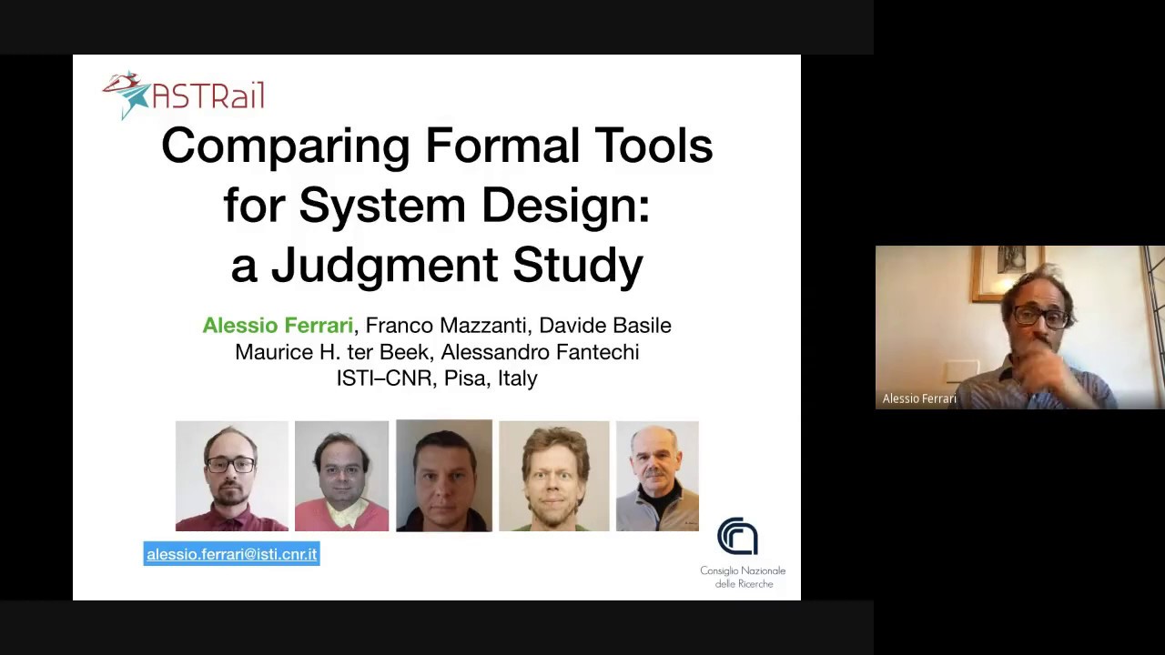Comparing Formal Tools for System Design: a Judgment Study - YouTube