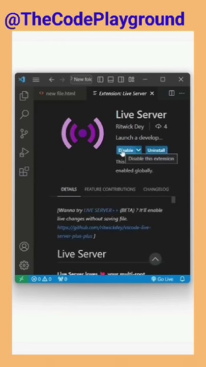 Fixed Live Server Problem In Visual Studio Code!#vscode #liveserver #shorts #shortsfeed #coding ...
