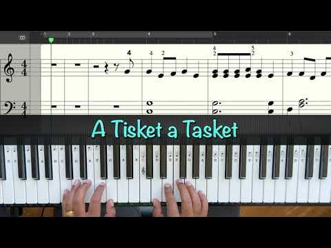 A Tisket a Tasket || Sheet Music || Piano - YouTube