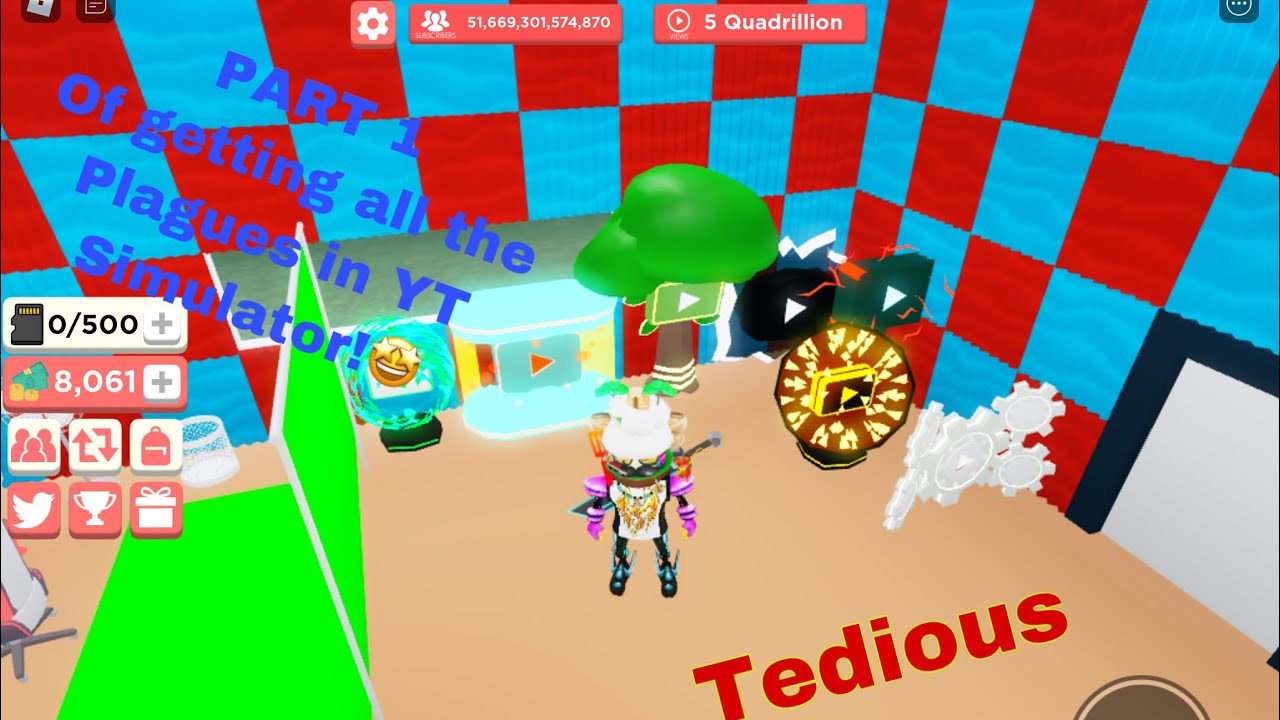 Ep6:🚨Showcasing the biggest update in YouTube simulator and Getting all ...