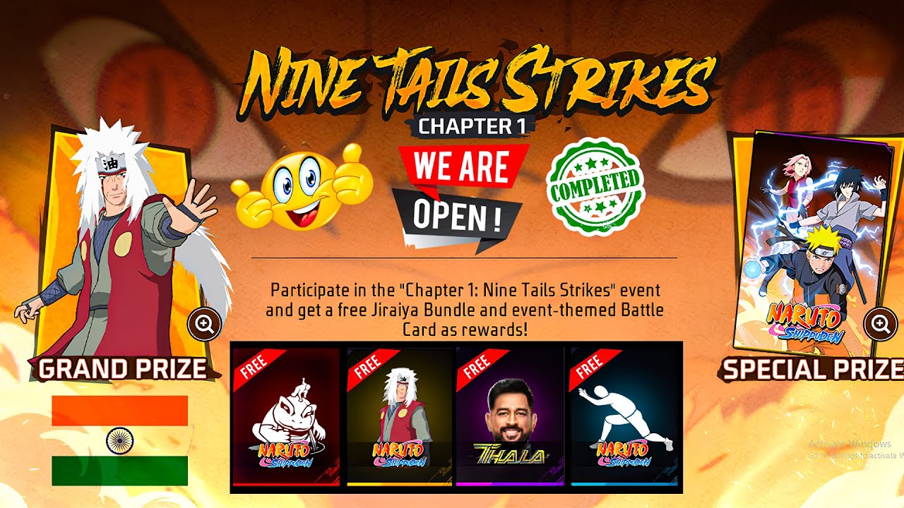 Naruto Event Interface Open Kaise Kare | Naruto Event Free Fire | Free ...