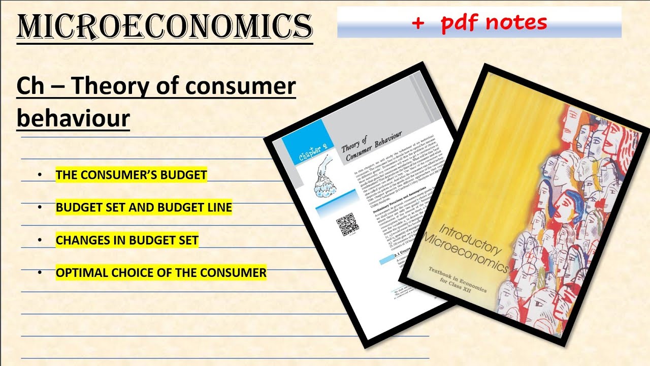 MICROECONOMICS||THEORY OF CONSUMER BEHAVIOR (PART 3)||THE CONSUMER'S ...
