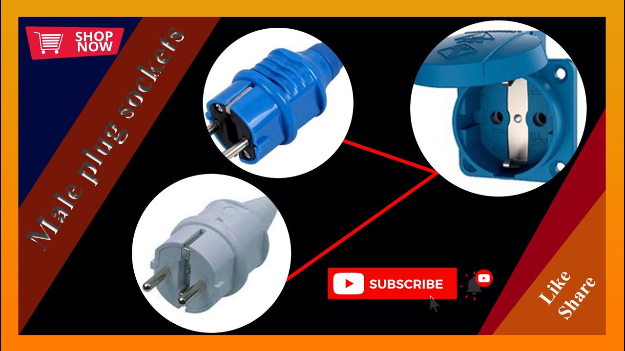 France | Plug | Male plug and female receptacle connector - YouTube