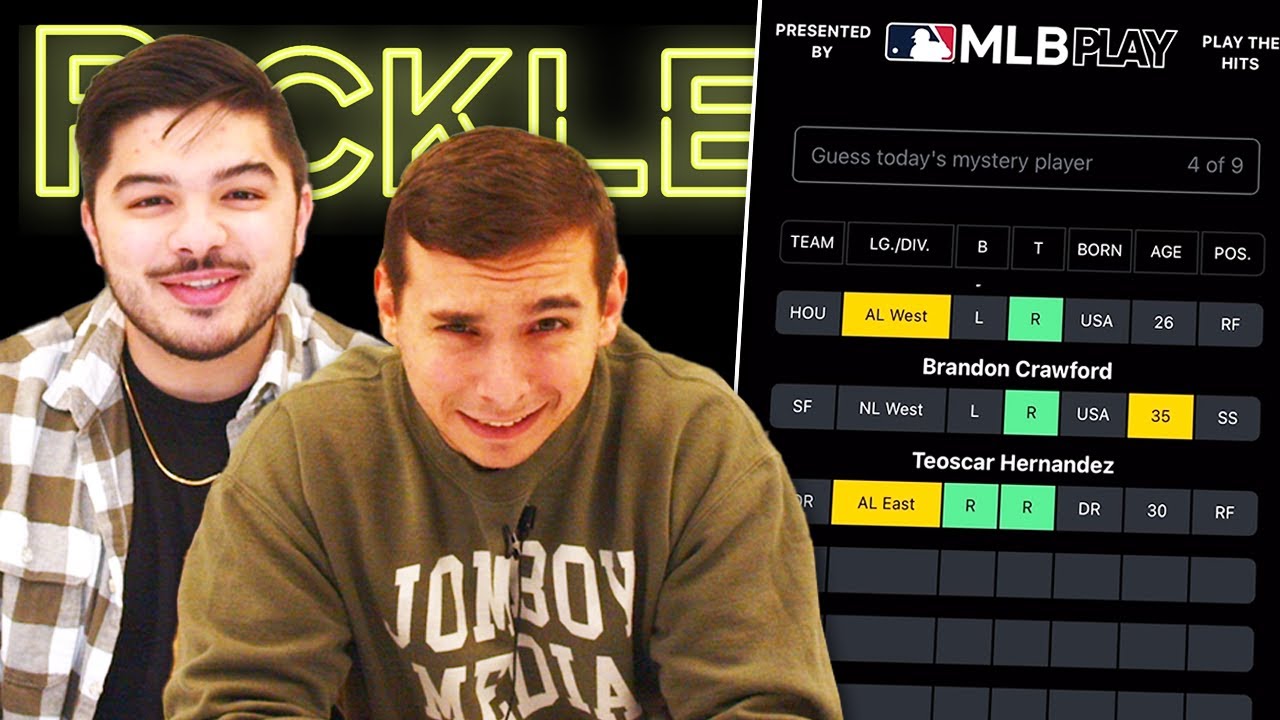 Can we identify the mystery baseball player? (MLB Pickle) - YouTube