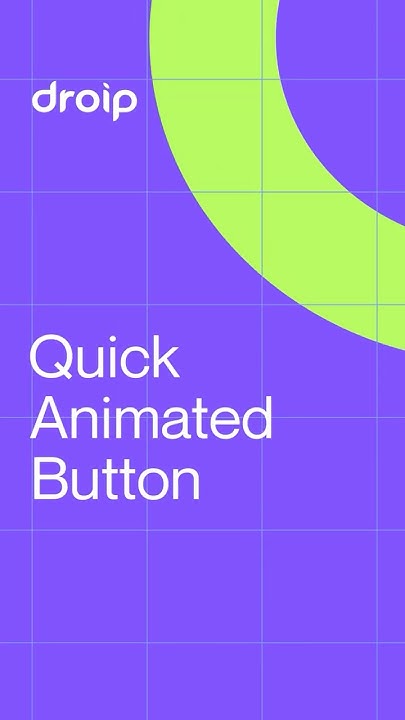 Quick Animated Button Tutorial #tutorial #droip #shorts #wordpress - YouTube