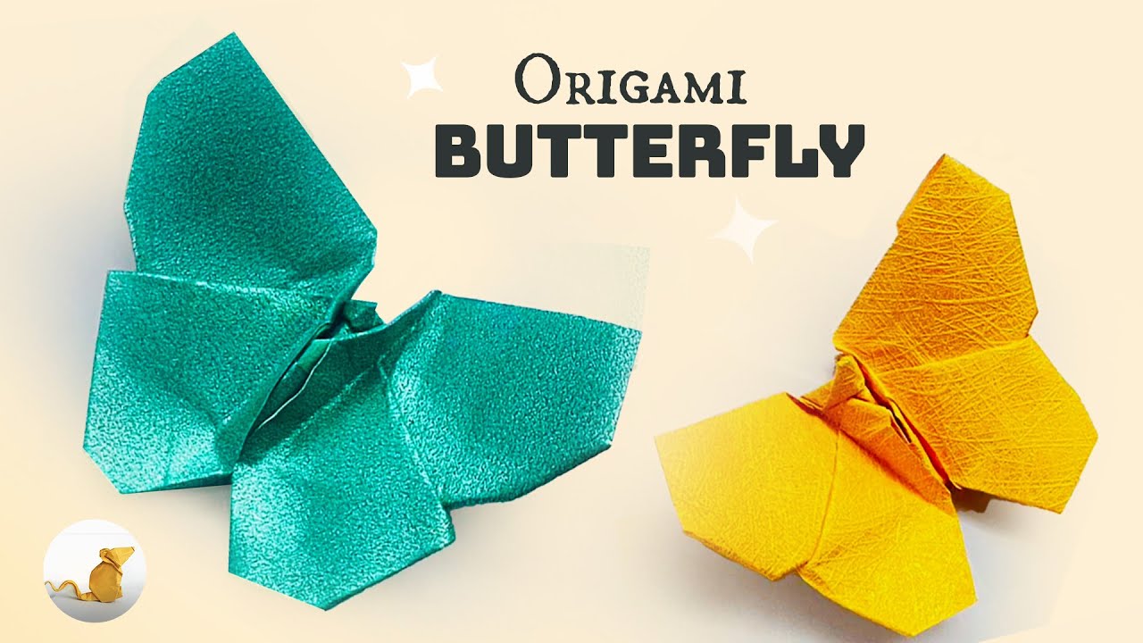 Origami Butterfly Tutorial | How to Fold a paper butterfly simple - YouTube