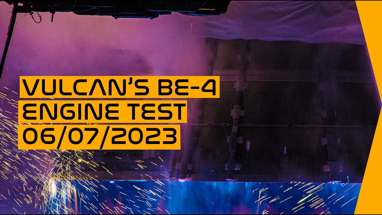 Vulcan's BE-4 Engine Test - YouTube