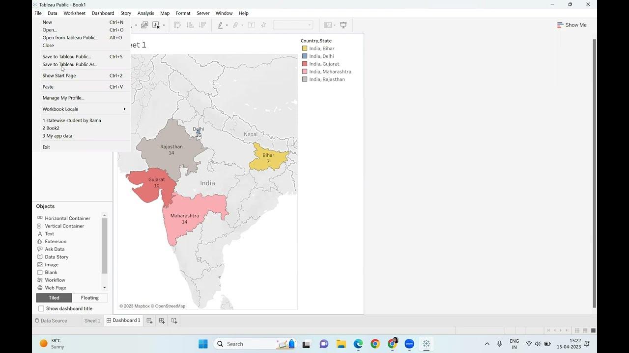 How to generate link for Tableau public project from tableau public desktop version? - YouTube