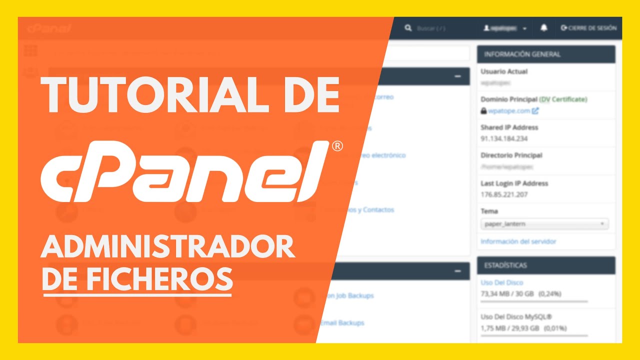 Cómo usar el Administrador de Archivos de cPanel - Subir ficheros, etc. 😎 Tutorial español 2023 ...