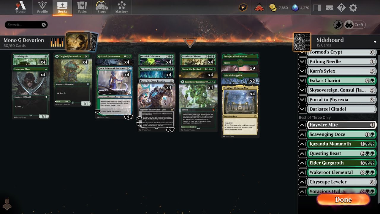MTG Arena Deck Doctor: Historic Mono G Devotion - YouTube