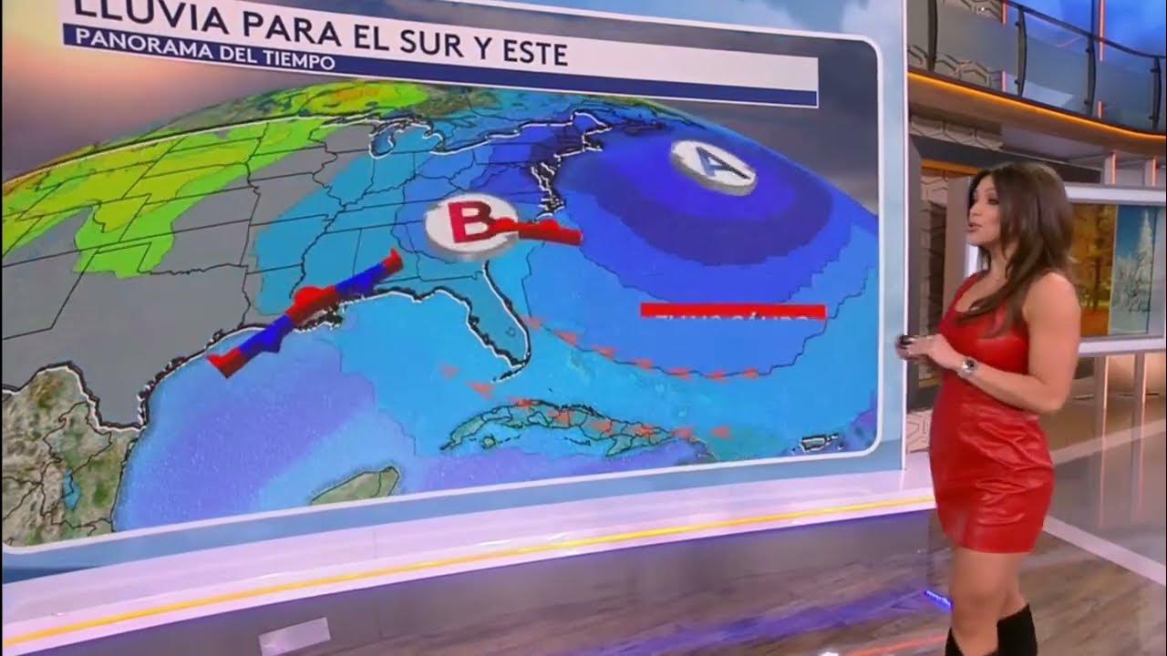 Jessica Delgado Stunning Weather Forecasts In Sexy Various Dresses Compilation Video Youtube