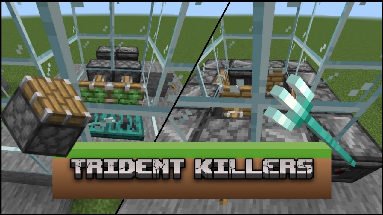 TUTORIAL DE 2 TRIDENT KILLER PARA MINECRAFT BEDROCK - YouTube