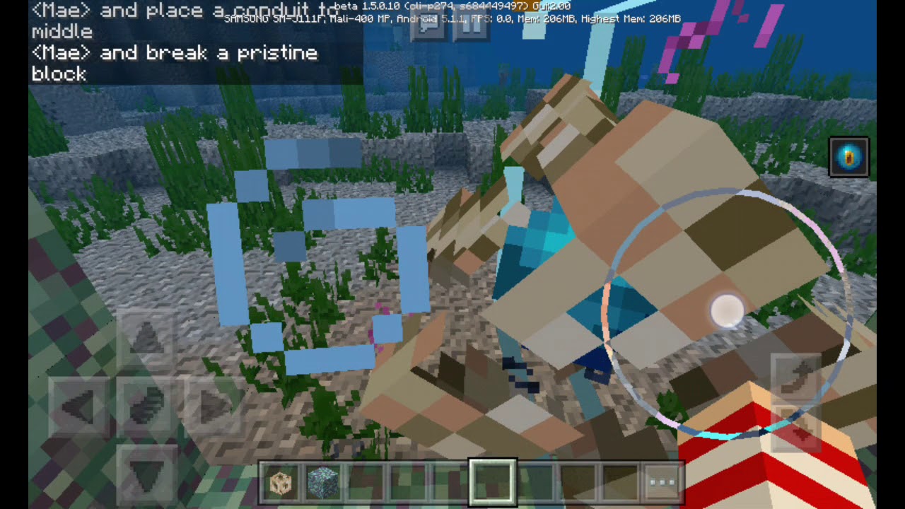 How To Use a Conduit in MINECRAFT PE!! - YouTube