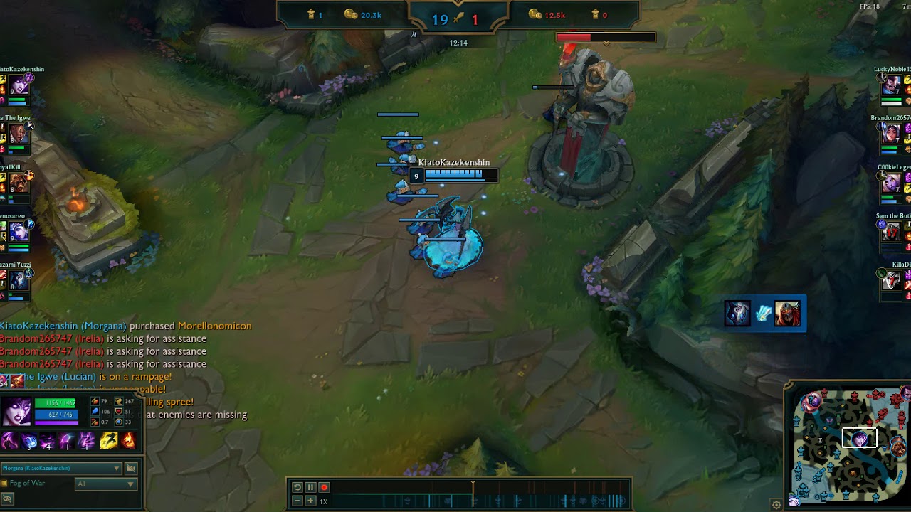 League of Legends: Moragana 3 in summoner's rift - YouTube