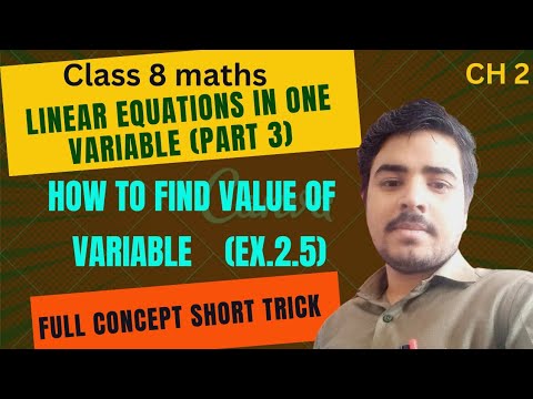 class 8 maths CH 2 || linear equation in one variable ex 2.5 || #linearequation #maths # ...