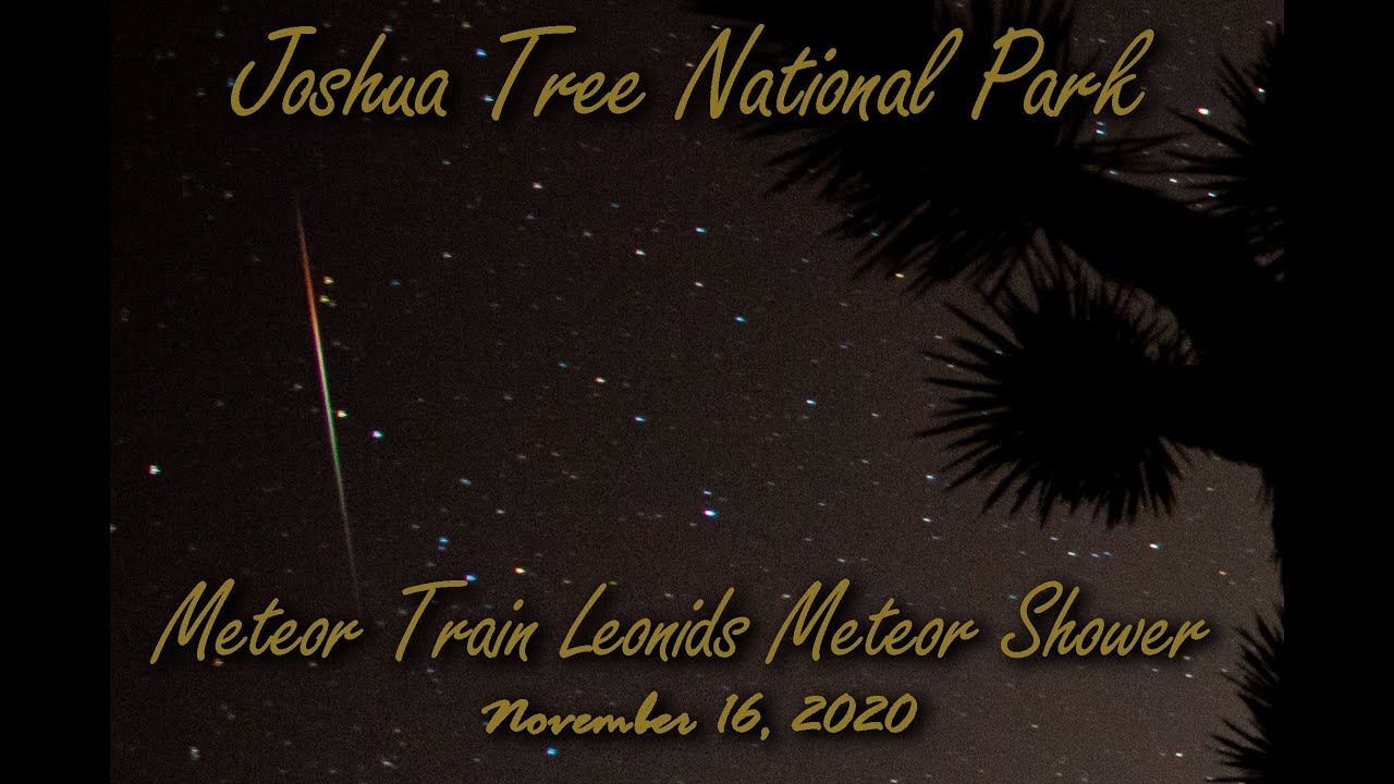 Meteor Train Smoke Trail from Leonid Meteor Shower in Joshua Tree ...