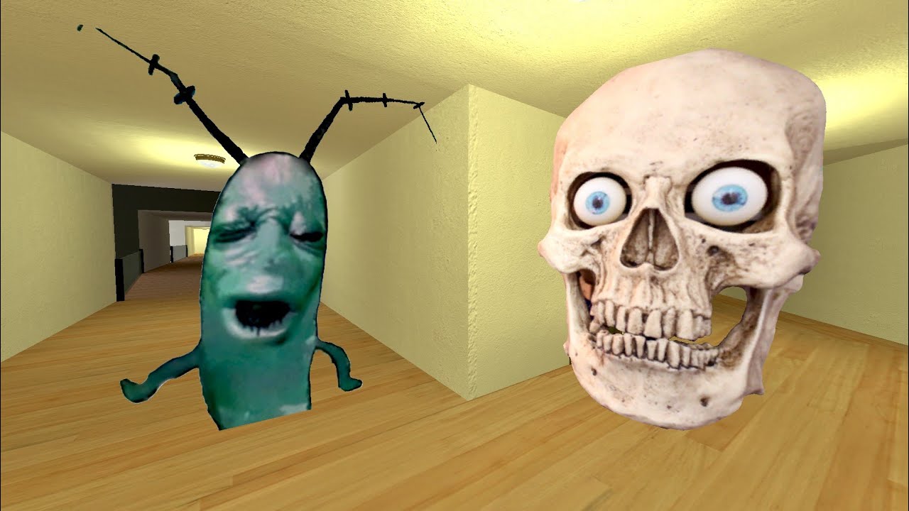 Plankton Aughh And Skull💀 Nextbots Gmod - YouTube