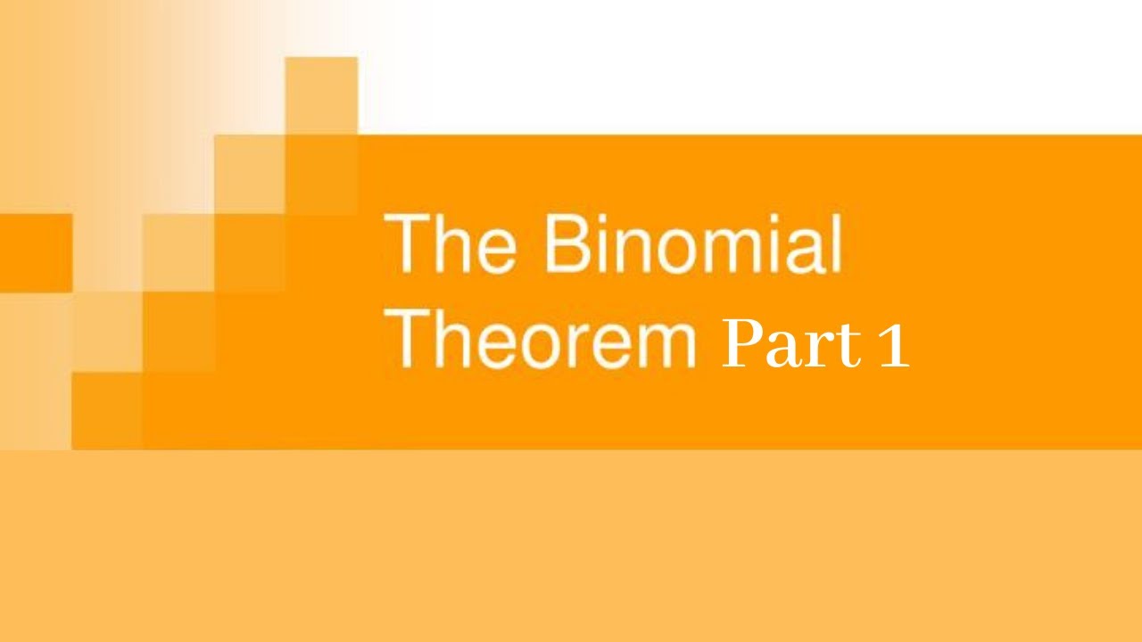 Binomial Theorem -Part 1 | General term and Middle terms | Inter 2 year ...