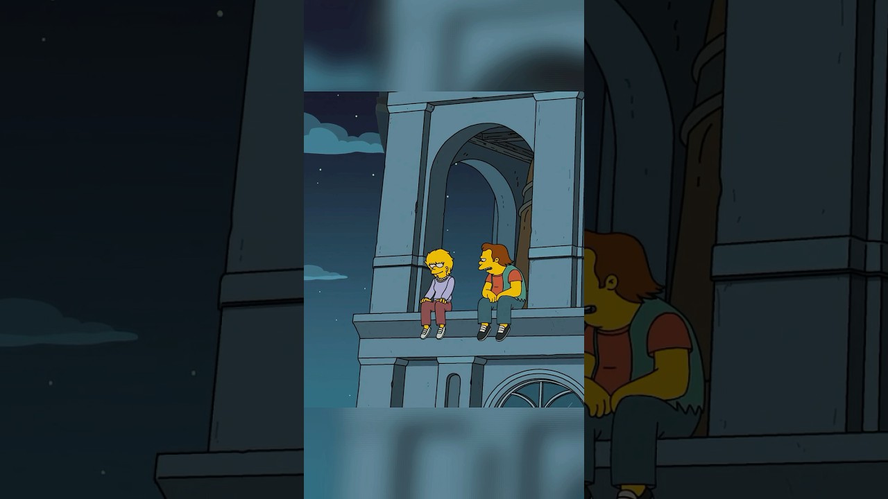 Lisa fell in love with Nelson😍#thesimpsons #simpsons #funny #movie # ...