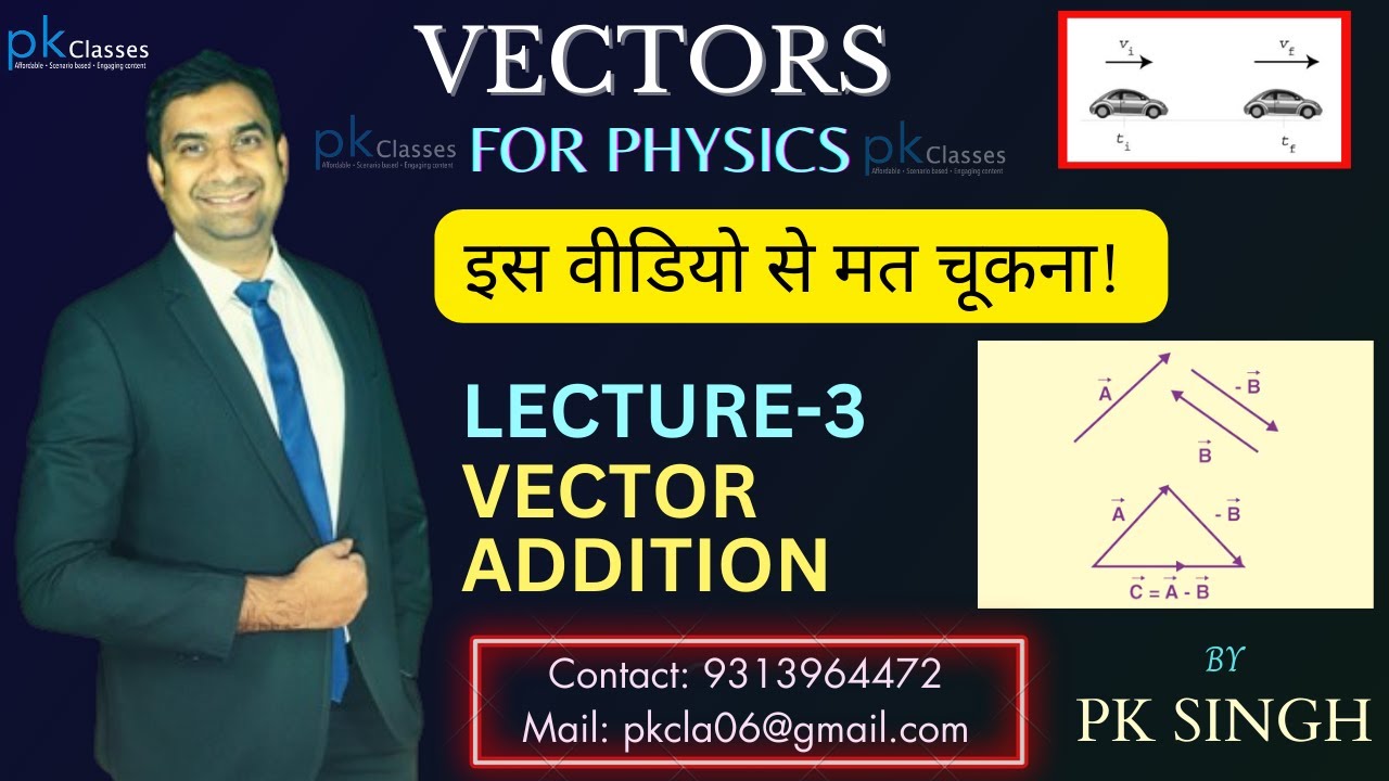 Pk Classes Vector 3 Vector Addition Youtube 0929