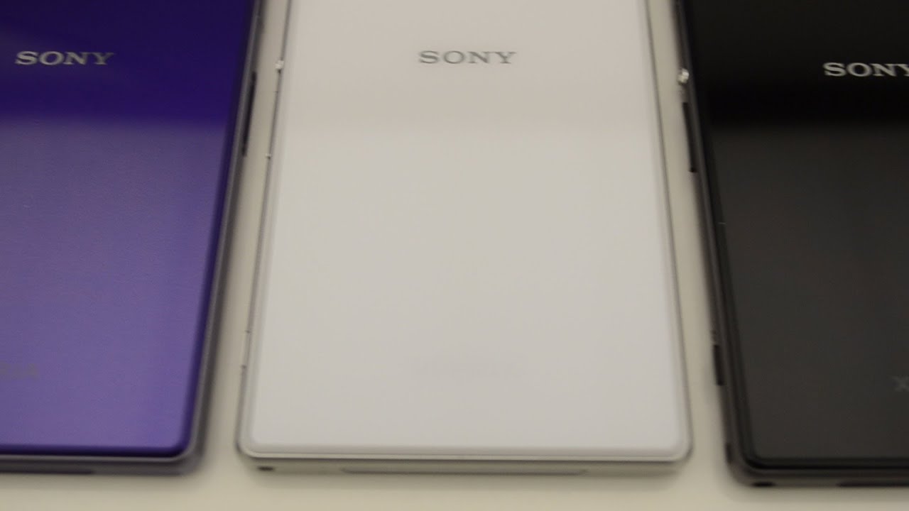 Sony Xperia Z1 Black vs White vs Purple Color Comparison - YouTube