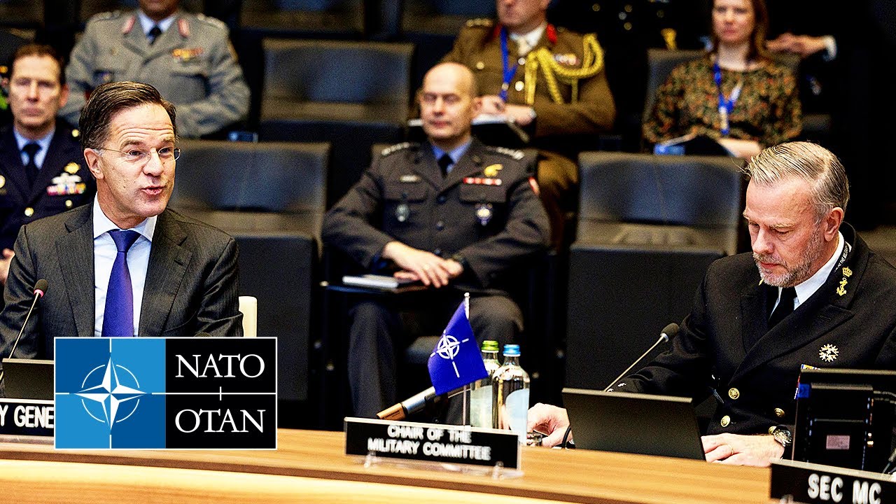 NATO Secretary General with the Chair of the NATO Military Committe, 15 ...