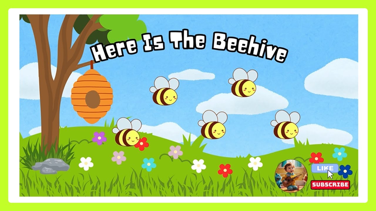 Here Is The Beehive | Count to five | Song for kids - YouTube