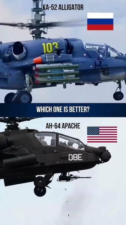 KA-52 Aligator VS AH-64 Apache – Which killer is Better? Let us know in the comments! #ka52 # ...