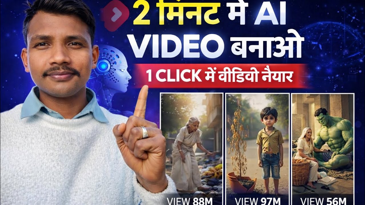 AI Video Kaise Banaye | AI Se Cartoon Video Kaise Banaye | Text To ...