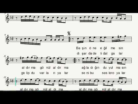 ALDIRMA GÖNÜL ALDIRMA  NOTA SOLFEJ