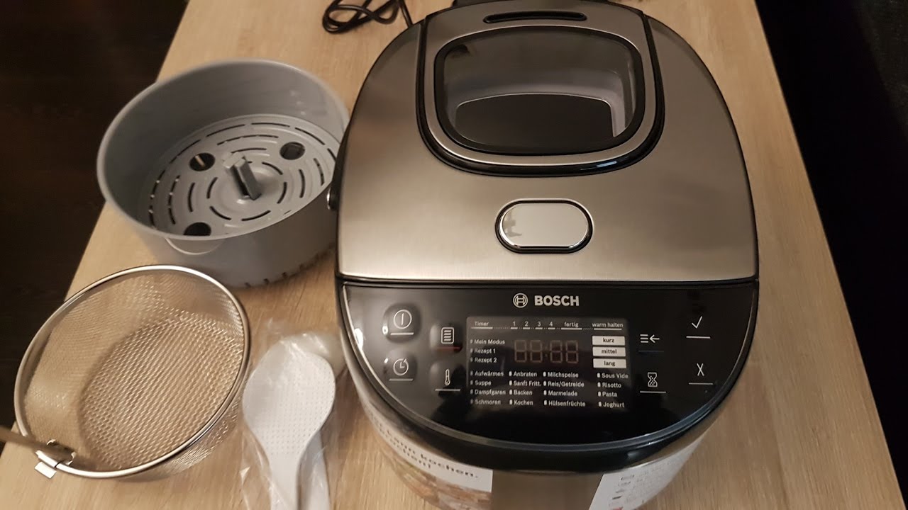 Gesund Kochen mit Multikocher von Bosch MUC28B64DE - YouTube