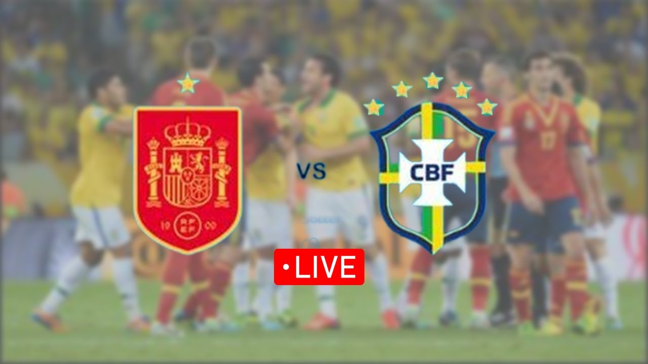 🔴LIVE | Brazil vs Spain | International Friendly Match - YouTube