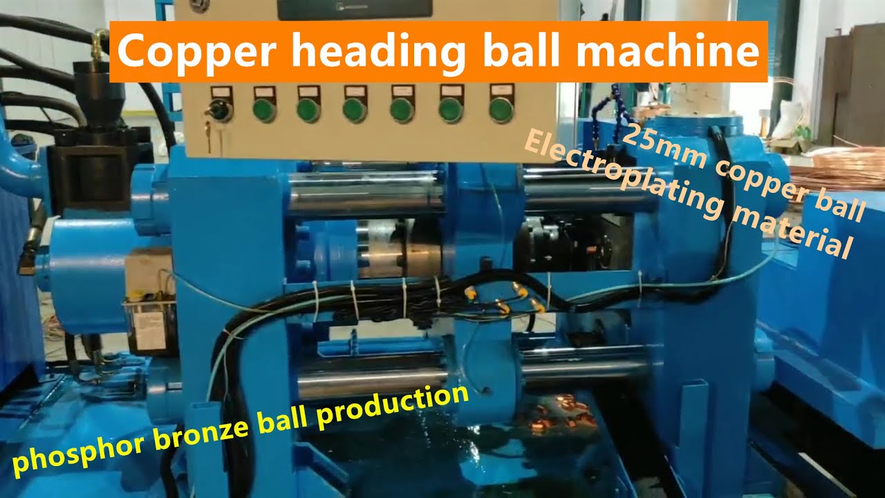 How to produce phosphor copper ball? Copper ball heading machine from ...