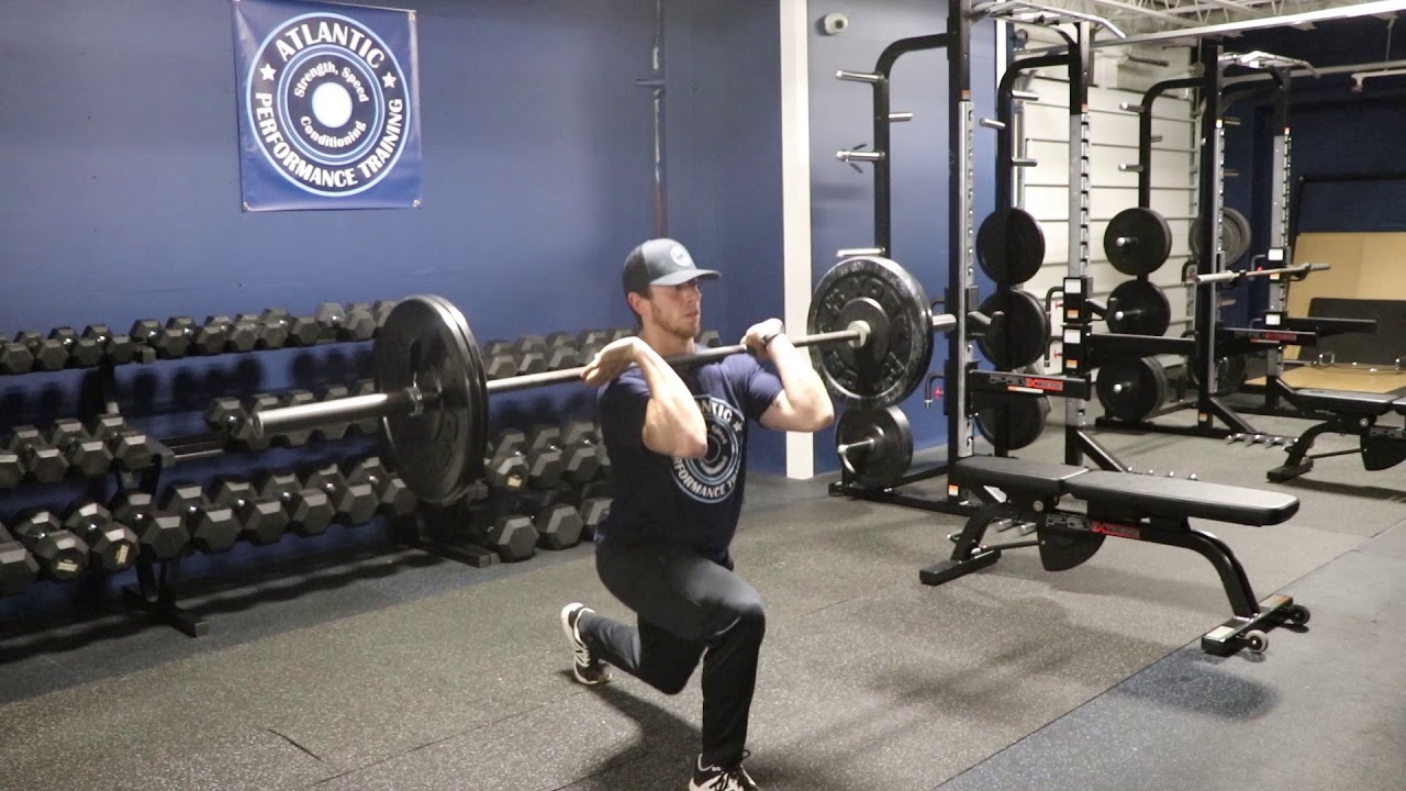 (Anterior Loaded) BB Reverse Lunge - YouTube