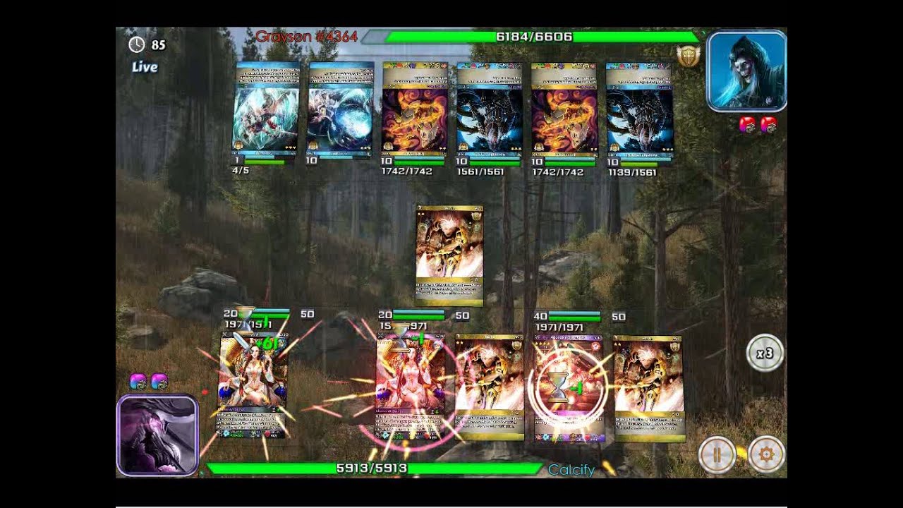 Epic cards battle(TCG) ladder hardcore battle server2 2015/11/22 #5 ...